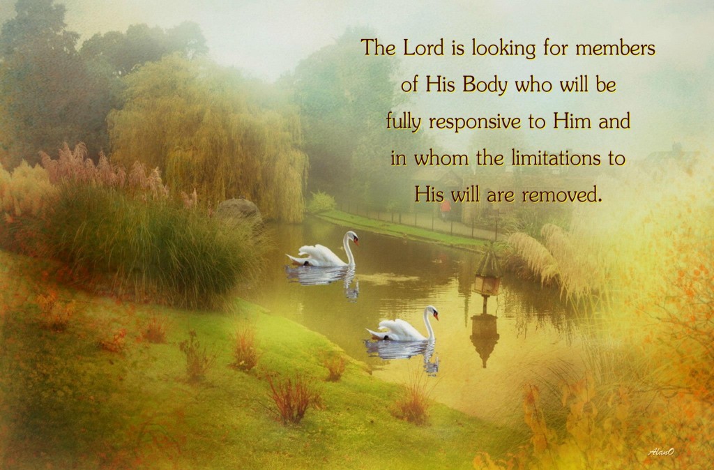 Not Hindering God Anymore but Being Fully Responsive to Him for Him to Work