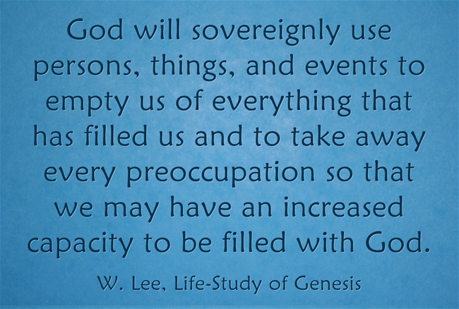 Maturity is Having an Increased Capacity to be Filled with God