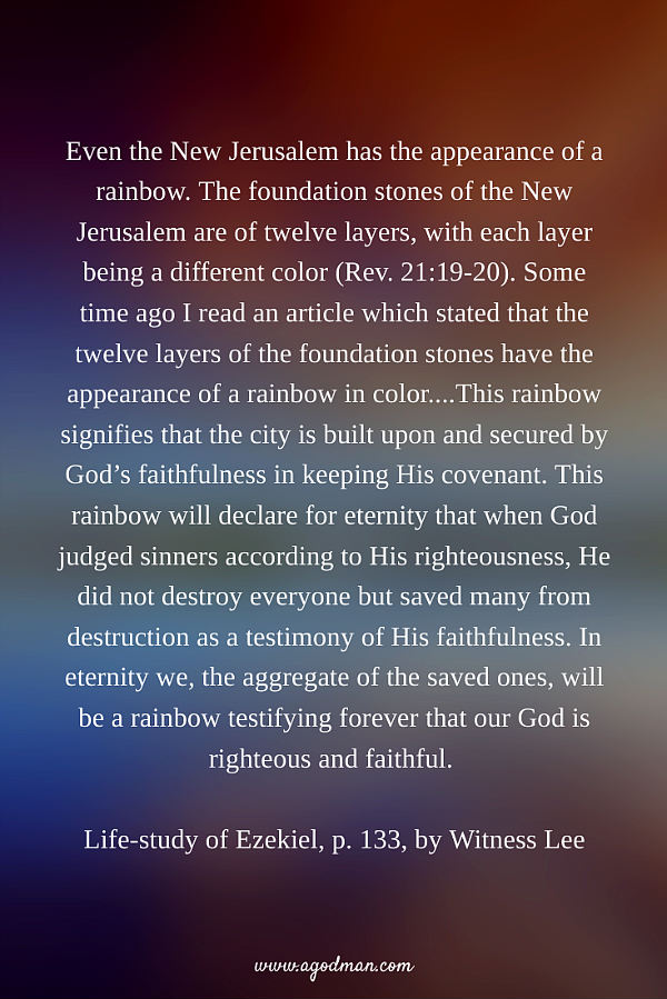 Having the Spiritual Reality of the Rainbow Manifested in the Church ...